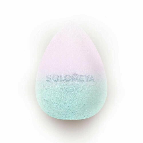 Solomeya Косметический спонж для макияжа, меняющий цвет Blue-pink