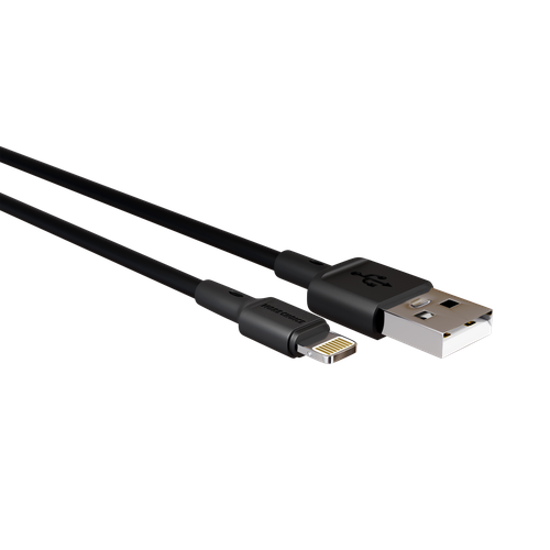 Дата-кабель USB 2.0A для Lightning 8-pin More choice K19i TPE 2м Black