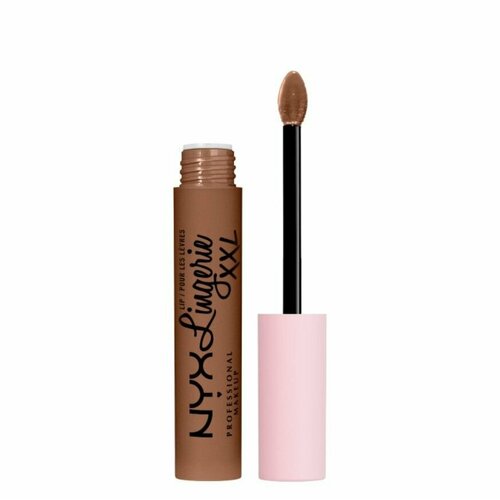 NYX Professional Makeup, Жидкая матовая помада для губ "LIP LINGERIE XXL", оттенок 29, HOT CARAMELO, 4 мл