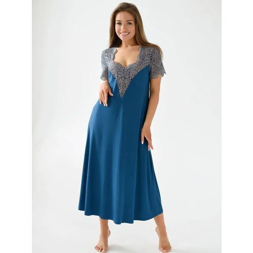 Сорочка Текстильный Край, размер 54, голубой