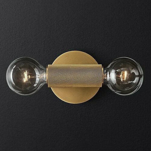 Бра RH Utilitaire Inline Sconce Brass