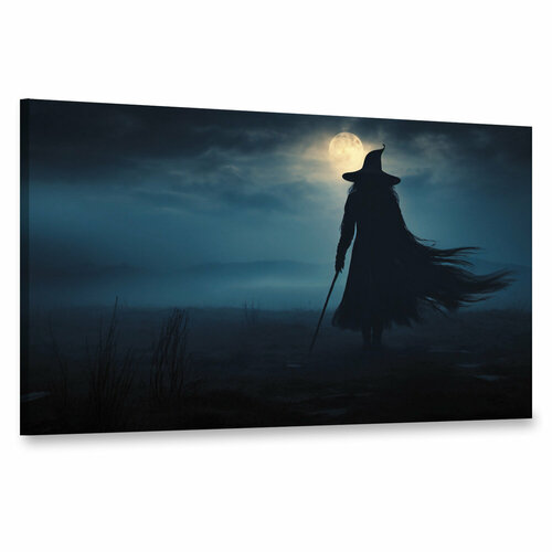 Интерьерная картина 100х60 "Хэллоуин: Магия ночи"