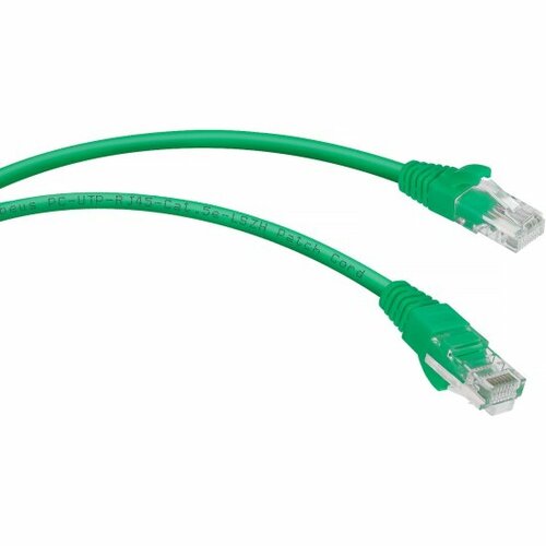 Патч-корд Cabeus U/UTP PC-UTP-RJ45-Cat.5e-3m-GN-LSZH категория 5е, 2xRJ45/8p8c, неэкранированный, зеленый, LSZH, 3м