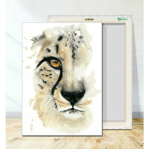 Картина на холсте для интерьера Гепард, животные, gepard арт 20х30