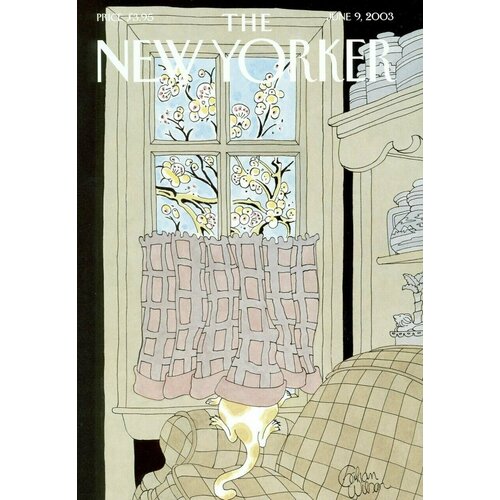 Плакат, постер на холсте The New Yorker (June. 9, 2003). Размер 60 на 84 см