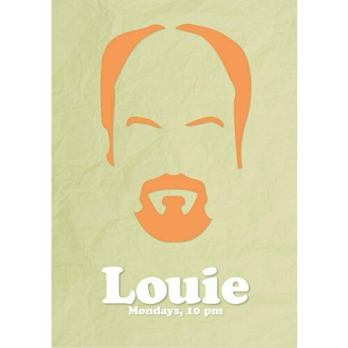 Плакат, постер на бумаге Луи (Louie), Луис С. К, Лиз Плонка. Размер 42 х 60 см