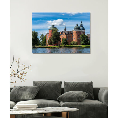 Картина/Картина на холсте для интерьера/Картина на стену/Картина для кухни/ - Швеция/Замок Грипсхольм (1) 60х80