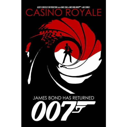 Плакат, постер на холсте James Bond, Джеймс Бонд. Размер 21 х 30 см