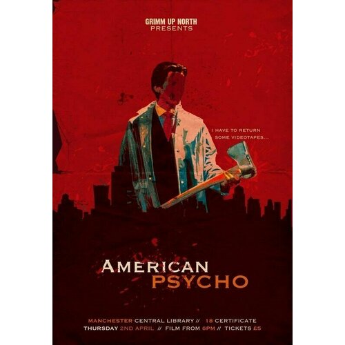 Плакат, постер на бумаге Американский психопат (American Psycho), Мэри Хэррон. Размер 21 х 30 см