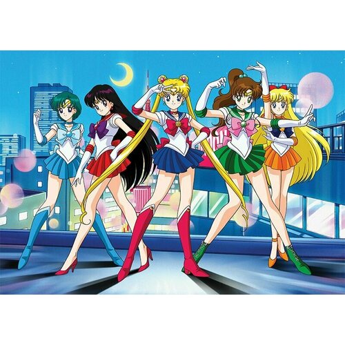 Плакат, постер на бумаге Sailor Moon 3. Размер 42 х 60 см