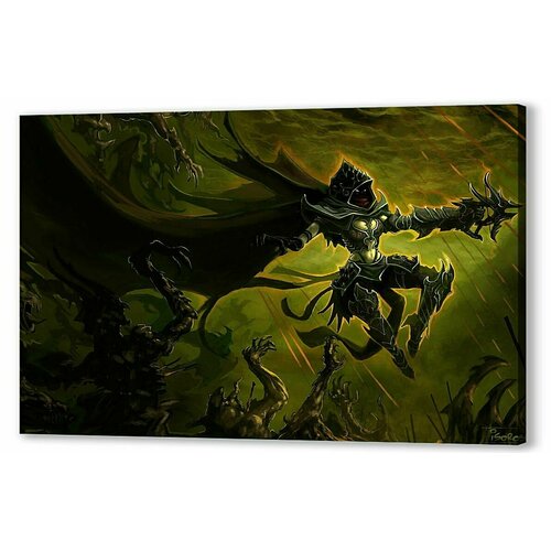 Плакат, постер на холсте Diablo III. Размер 21 х 30 см