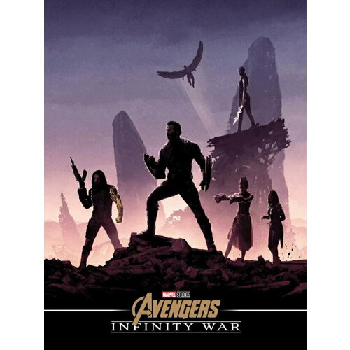 Плакат, постер на бумаге Avengers (Модульные постеры №2)-4/Мстители: Война Бесконечности/искусство/арт/абстракция/творчество. Размер 42 х 60 см