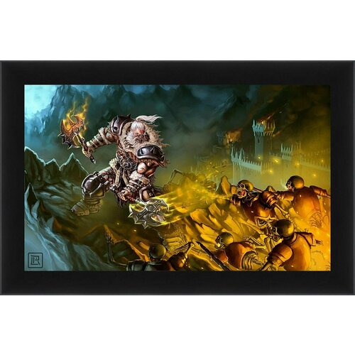 Плакат, постер на бумаге Diablo III. Размер 21х30 см