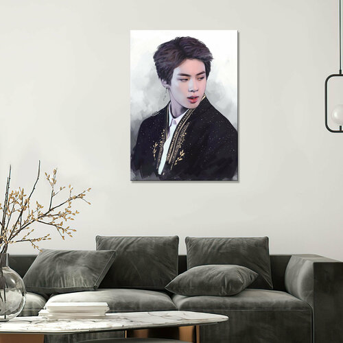 Интерьерная картина на холсте - Ким Сокджин (Джин Jin) БТС-BTS (6) 40х60