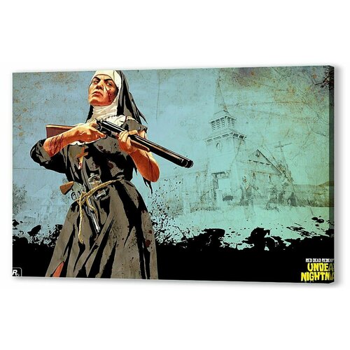 Плакат, постер на бумаге Red Dead Redemption: Undead Nightmare. Размер 21 х 30 см
