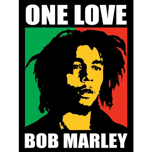 Плакат, постер на бумаге Bob Marley (Боб Марли). Размер 42 на 60 см