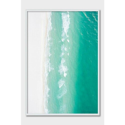 Постер для интерьера Postermarkt, 40х50 см в белой рамке, декор на стену Море #1