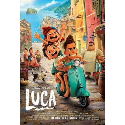 Плакат, постер на холсте Лука (Luca, 2021г). Размер 30 х 42 см