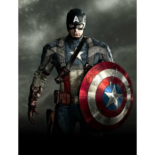 Плакат, постер на холсте The Avengers-Captain America/Мстители-Капитан Америка. Размер 42 на 60 см