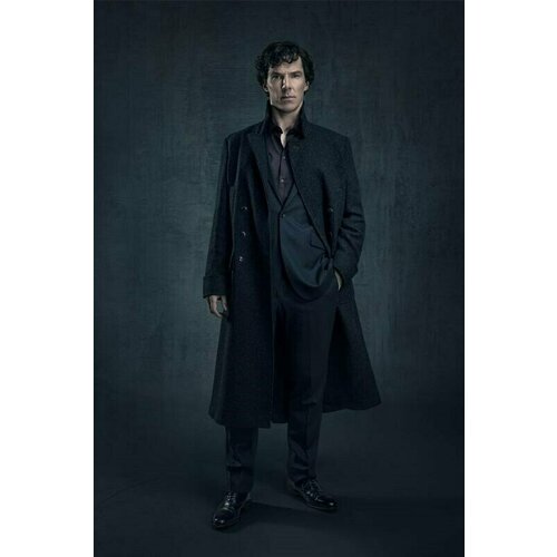 Плакат, постер на холсте Шерлок (Sherlock), Пол МакГиган, Коки Гидройч, Эрос Лин. Размер 42 х 60 см