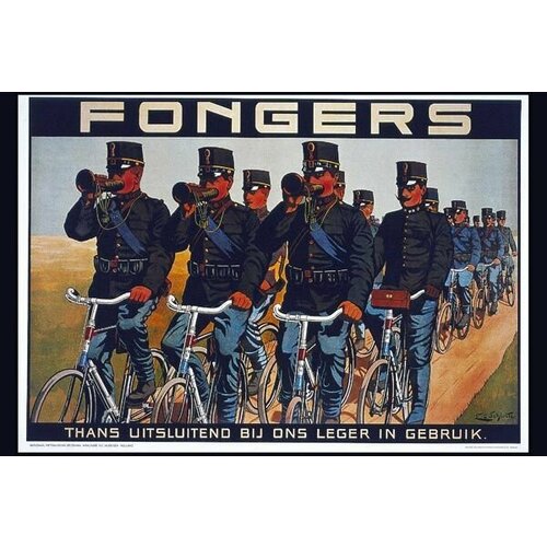 Плакат, постер на бумаге иностранный Fongers. Размер 30 х 42 см