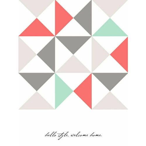 Плакат, постер на бумаге Abstraction/Hello Style, Welcome Home/искусство/арт/абстракция/творчество. Размер 21 на 30 см