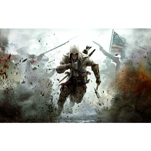 Плакат, постер на холсте Assassin s Creed/Ассасин крид-Кредо Убийцы. Размер 30 х 42 см
