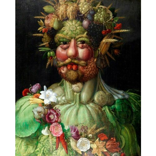 Плакат, постер на бумаге Wertumn-Giuseppe Arcimboldo/Вертумн-Джузеппе Арчимбольдо. Размер 60 на 84 см