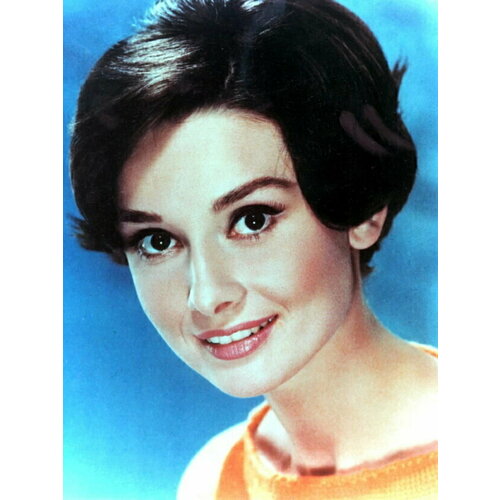 Плакат, постер на бумаге Audrey Hepburn/Одри Хепбёрн/искусство/арт/абстракция/творчество. Размер 42 х 60 см
