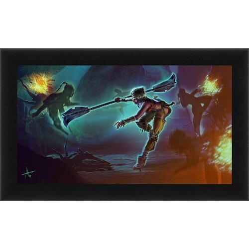 Плакат, постер на бумаге Diablo III. Размер 30х42 см