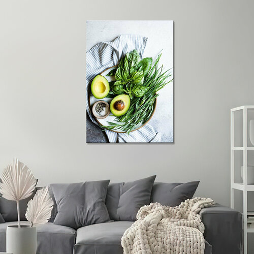 Картина/Картина на холсте для интерьера/Картина на стену/Картина для кухни/ - Авокадо зелень3 40х60