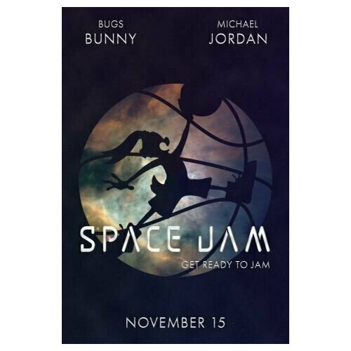 Плакат, постер на холсте Space Jam-Космический джем. Размер 60 х 84 см