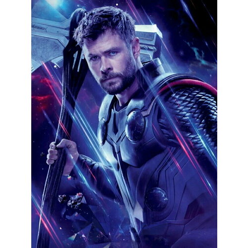 Плакат, постер на холсте Avengers: Endgame Collection /Мстители: Финал/Тор/искусство/арт/абстракция/творчество. Размер 21 на 30 см