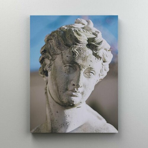 Интерьерная картина на холсте "Гипсовая скульптура древней Греции" размер 45x60 см