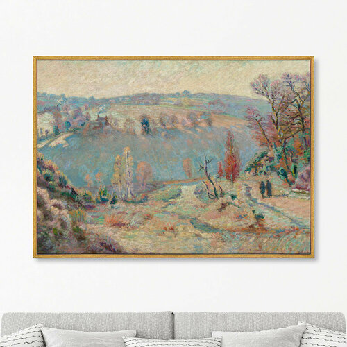 Репродукция картины на холсте Valley of the Sedelle at Pont Charraud White Frost, 1903г. Размер картины: 75х105см