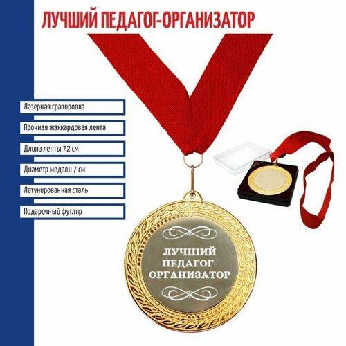 Подарки Сувенирная медаль "Лучший педагог-организатор"