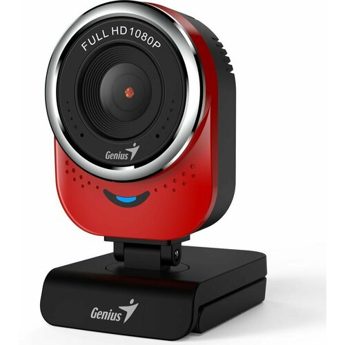 Веб-камера GENIUS QCam 6000, 1080P полный HD, поворотное крепление, красный (32200002408)