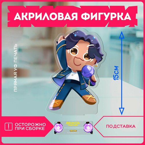 Акриловая фигурка статуэтка игра куки ран cookie run bts v7