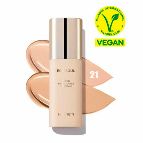 Веганский балансирующий BB крем The Saem Eco Soul Vegan Skin Balance BB Cream SPF50+ PA+++ 21 Light Beige