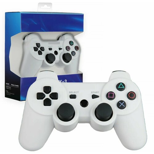 Беспроводной джойстик / геймпад / контроллер для PS3 (Bluetooth) Белый