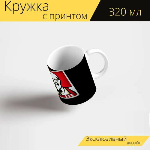 Кружка с рисунком, принтом "Плакат, kfc, реклама" 320 мл.