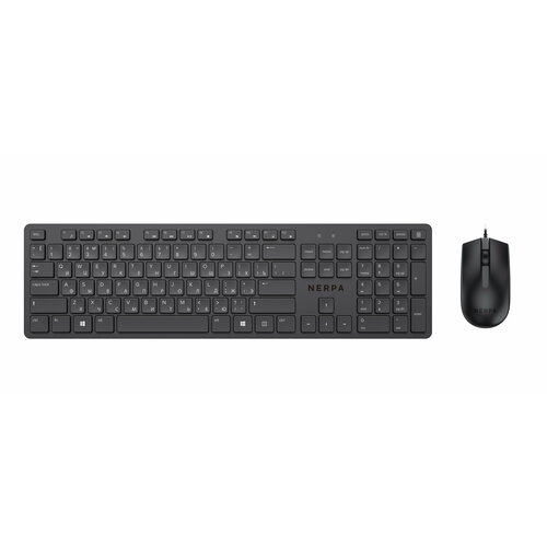 Комплект клавиатура+мышь Foxline NRP-MK150-W-BLK