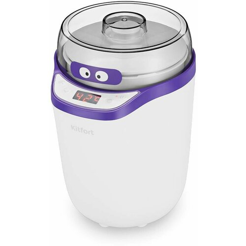 Йогуртница Kitfort КТ-2077-1 фиолетовый/белый