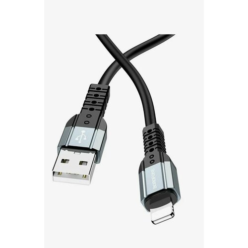 Кабель USB Lightning 8Pin BOROFONE BX64 Silicone 2.4A 1м черный