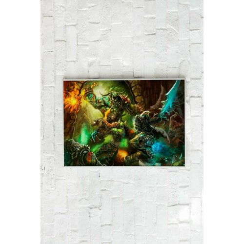 Плакат без рамы Ворлд Варкрафт/World of Warcraft/ Плакат на стену 33х48 см / Постер формата А3+