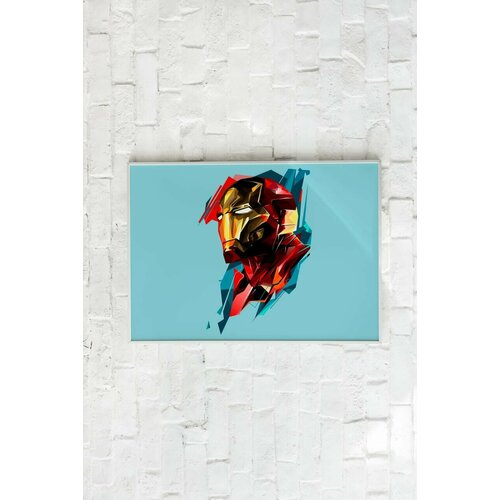 Плакат Желеный человек/Iron man/Абстракция/ Плакат на стену 33х48 см / Постер формата А3+