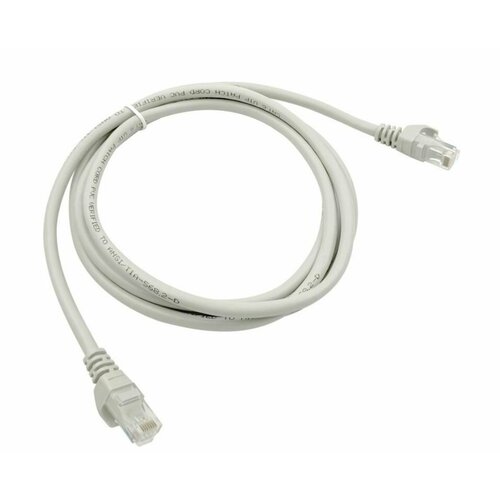 Патч-корд Buro UTP 4 пары cat6 CCA molded 2м серый RJ-45 (m)-RJ-45 (m)