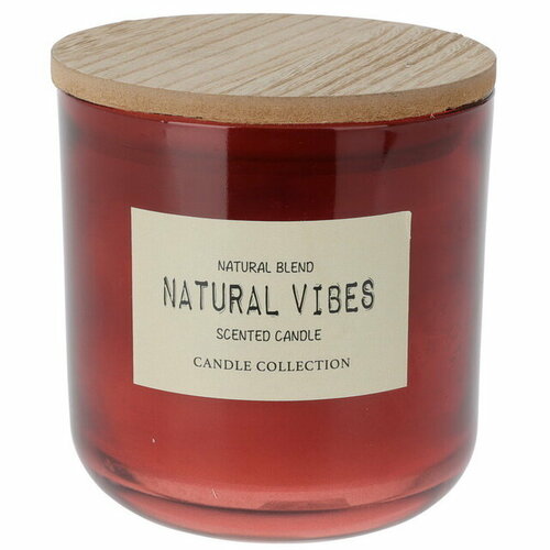 Koopman Ароматическая свеча Natural Vibes - Vanilla 10 см, в стеклянном стакане AAE334050
