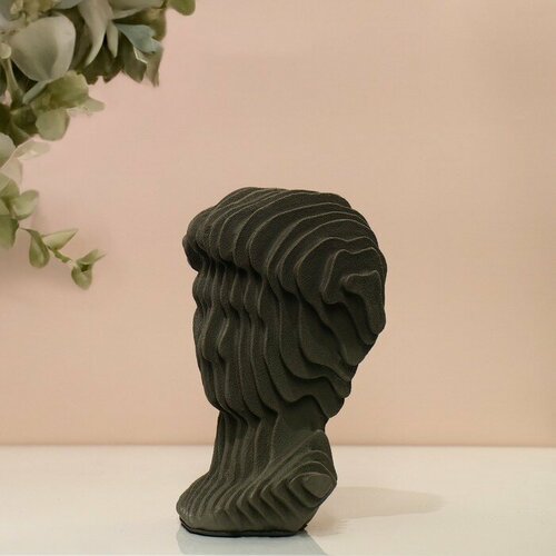 Скульптура "Голова Давида" цвет серый 10*10*16 см