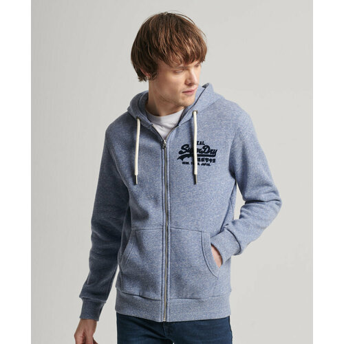 Толстовка Superdry, размер 3XL, голубой